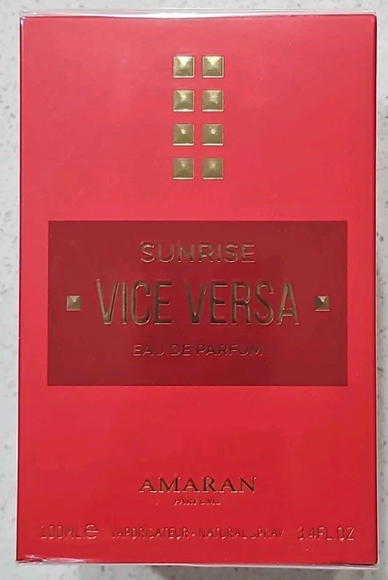 SUNRISE VICE VERSA EAU DE PARFUM BY AMARAN 3.4Oz/100ML NEW SEALED £38. ...
