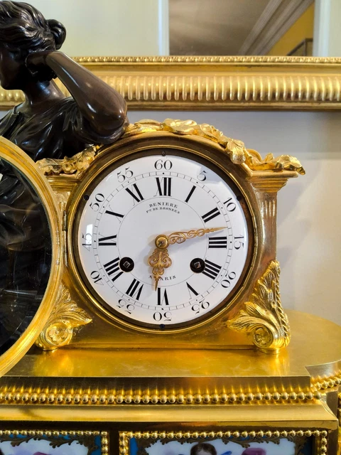 PENDULE À LA Geoffrin "l'emploi du temps" Style Louis XVI Maison ...