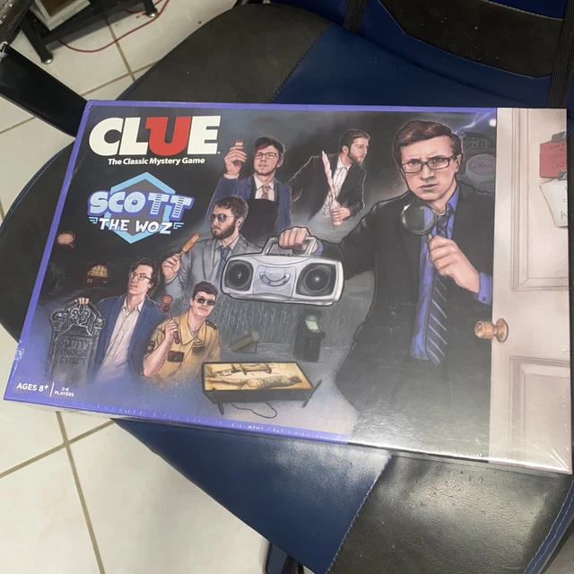 CLUE SCOTT THE Woz Edition SEALED Classic Mystery Game Wozniak Board ...