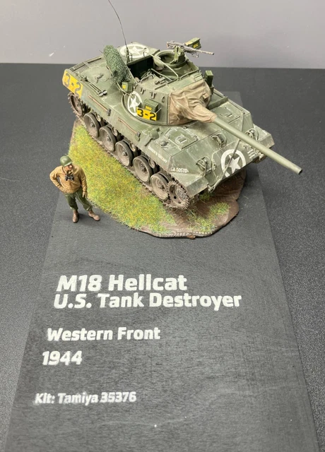 TAMIYA 1/35 U.S. Tank Destroyer M18 Hellcat model - 35376 built and ...