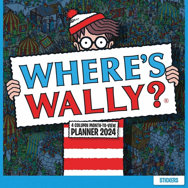 WHERE'S WALLY FAMILY Planner 2024 - Humour - Month To View £8.98 ...