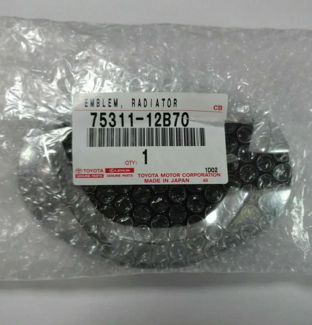 TOYOTA FRONT EMBLEM COROLLA RUMION Logo Ornament 75311-12B70 Genuine ...