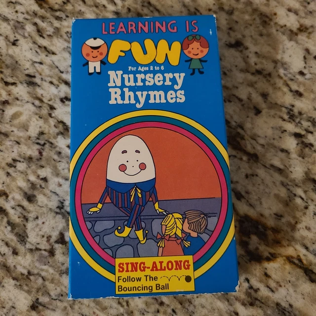 RARE VINTAGE LEARNING Is Fun Nursery Rhymes Vhs Tape Sing Along 1988 £7 ...