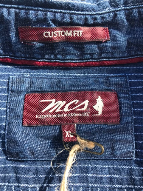 COL 2026 CHEMISE Indigo Coton Rayee Mcs (Xl) Neuf 125 € EUR 39,90 - PicClick FR