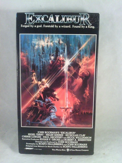 EXCALIBUR - 1981 VHS - Nigel Terry, Helen Mirren - King Arthur ...