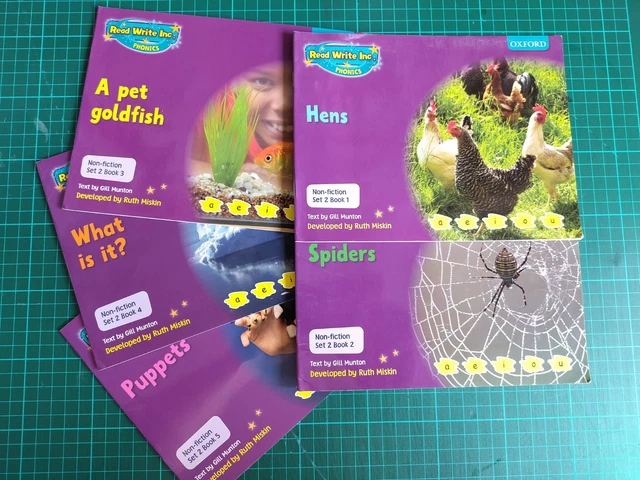 READ WRITE INC. Phonics : Purple Set 2 Non-fiction - Pack of 5 FULL SET ...