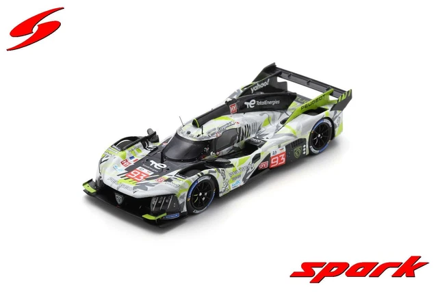 SPARK S9126 1/43 Peugeot 9X8 No.93 Peugeot Totalenergies le Mans 24H ...