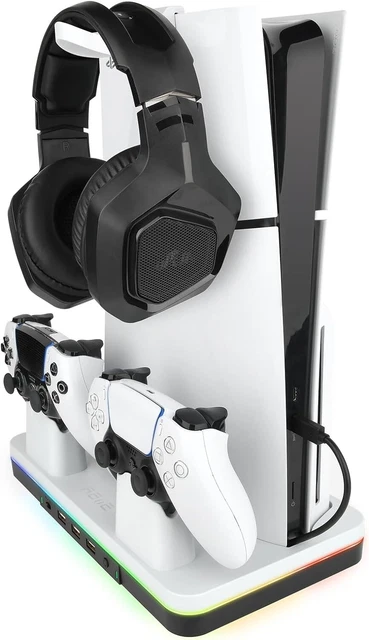 ESTACIÓN DOCK REIIE PS5 Slim Multifunciones con Controladores Carga ...