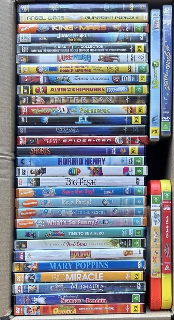 34 KIDS DVDS Kids Children Movies Bundle Bulk Lot -PRE OWNED #337 $53.92 - PicClick CA