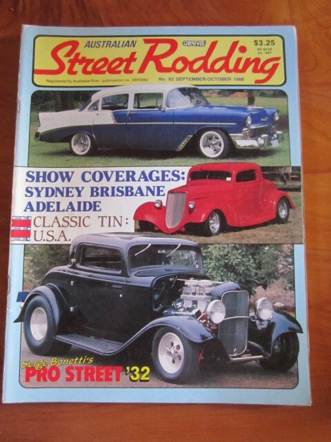 MAGAZINE AUSTRALIAN STREET Rodding No. 62 Sept/Oct 1988 Great *** Must ...
