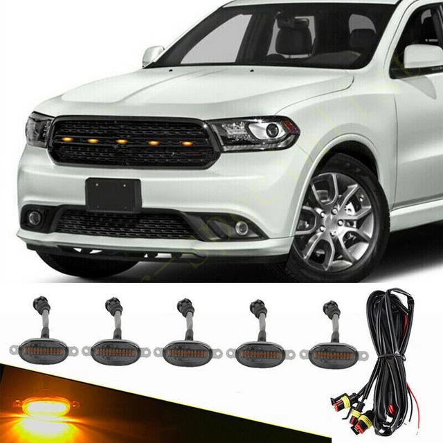 FOR DODGE DURANGO 08-2026 Front Grille LED Light RAPTOR-Style Amber ...