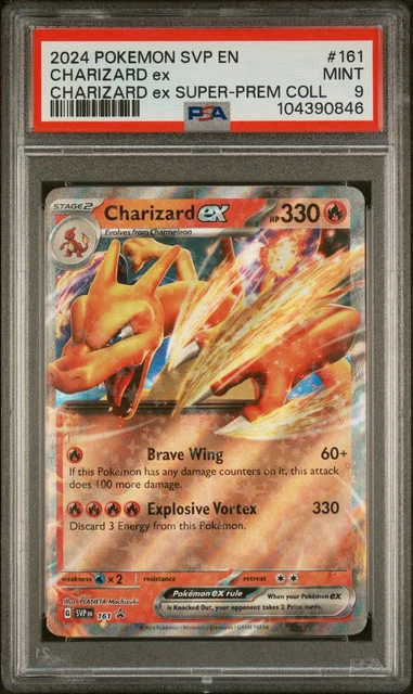 CHARIZARD EX 2024 Pokemon SVP Black Star Promo SUPER-PREM. COLL. #161 ...