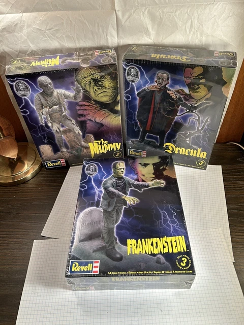 REVELL FRANKENSTEIN MONSTER Dracula, Mummy Model Kit #6516 NIB Sealed ...