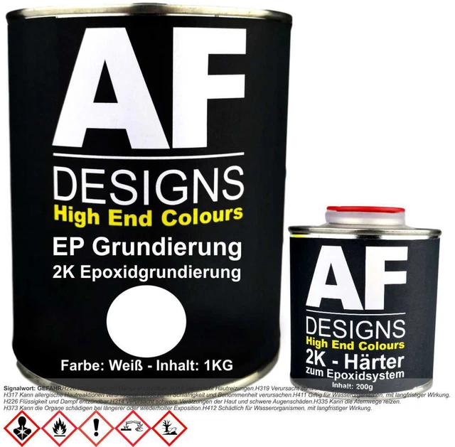 ENDUIT ÉPOXY BLANC 1,20kg 2K Couche Primaire Stylo à Encre EP Rouille ...