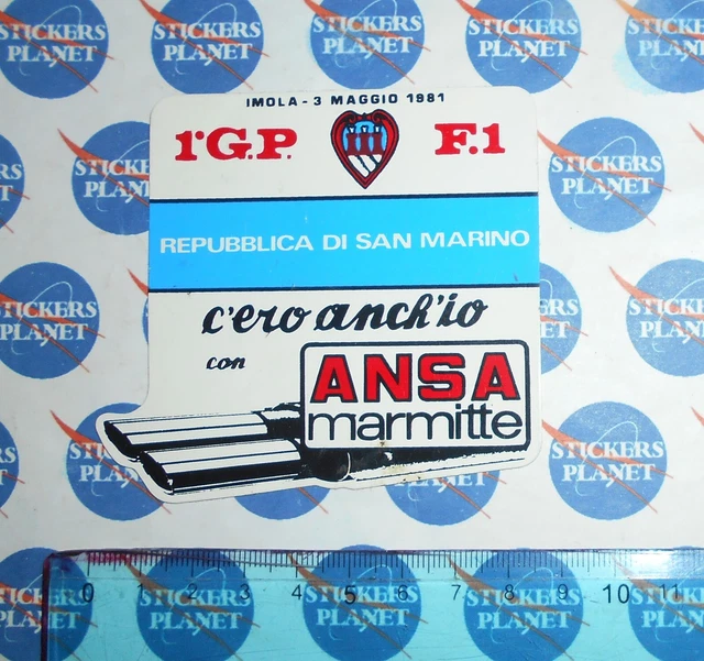 ADESIVO STICKER VINTAGE Autocollant Auto Moto Tuning Ansa Marmitte San ...