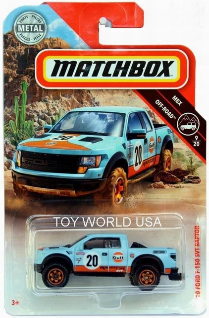 2018 MATCHBOX #96 MBX Off-Road '10 Ford F-150 SVT Raptor Gulf Blue $7. ...