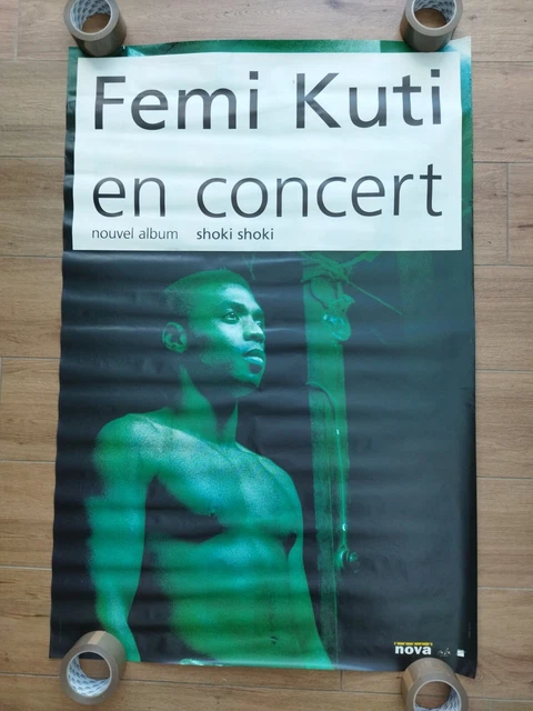 AFFICHE CONCERT FEMI Kuti Tournée Shoki Shoki Afrobeat Funk World Music ...