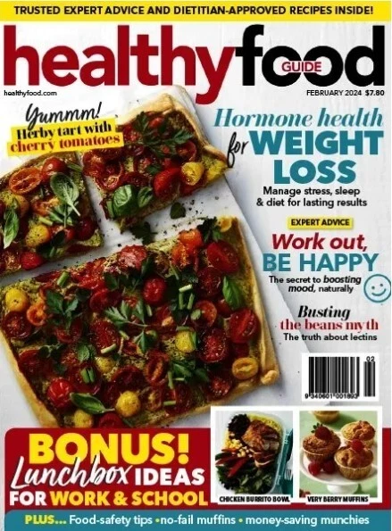 HEALTHY FOOD GUIDE Magazine Issue February 2024/ Hormone Health for ...