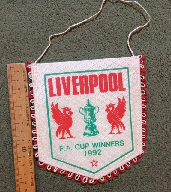 LIVERPOOL FC MINI Pennant 1992 FA Cup Winners £11.60 - PicClick UK