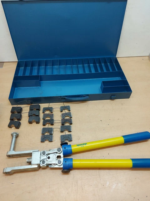 KLAUKE K19 KABELSCHUHPRESSE 8 x Presseinsatz Crimping Crimpzange ...