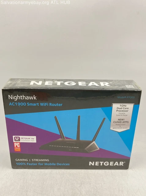 NETGEAR NIGHTHAWK AC1900 Smart Wifi Router (Model R7000) - Sealed Box ...