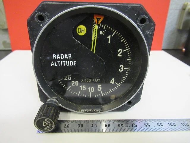 BENDIX KING RADAR Altitude 066-3054-01 Indicateur Avion comme sur Photo ...