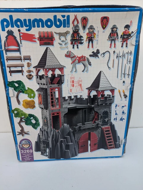PLAYMOBIL 3269 ROCK Castle Knights Fortress Figures New Sealed Vintage ...