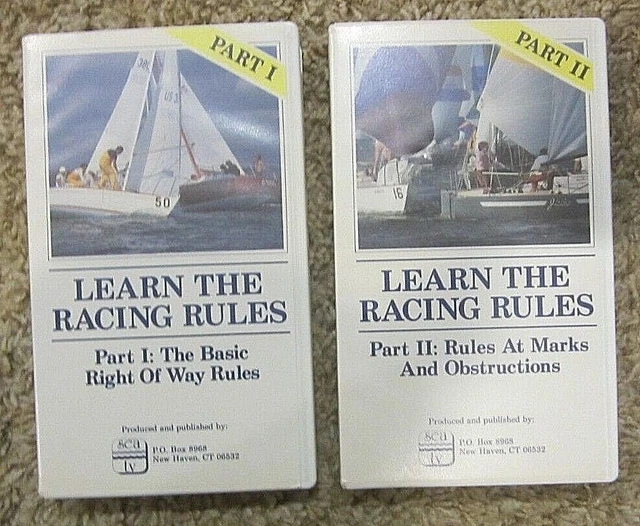 LEARN THE RACING Rules, Parts I & II by Sea T.V on VHS, Sailing ...