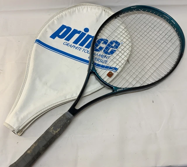 VTG PRINCE GRAPHITE Tournament Oversize Tennis Racket Racquet & Cover ...