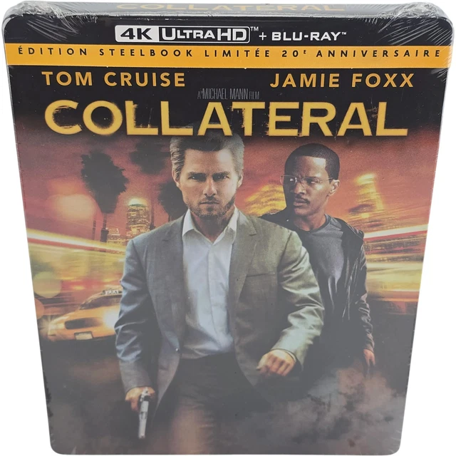 COLLATERAL 4K ULTRA HD + Blu-Ray Steelbook Tom Cruise, Jamie Foxx Zone ...