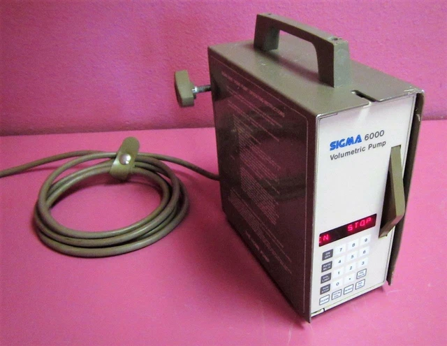 SIGMA 6000 VOLUMETRIC Infusion Pump Fluid Administration from Home £52. ...