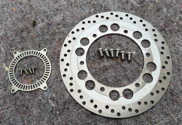 ROYAL ENFIELD CLASSIC 350 Late Model Front Brake Disc + ABS Ring ...