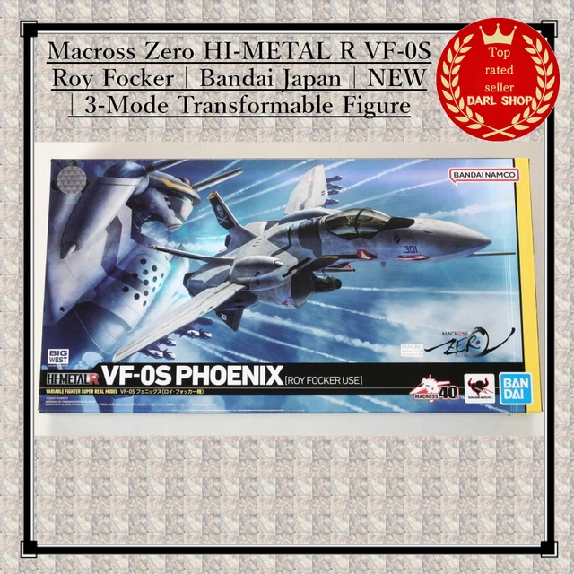 MACROSS ZERO HI-METAL R VF-0S Roy Focker | Bandai Japón | NUEVO ...