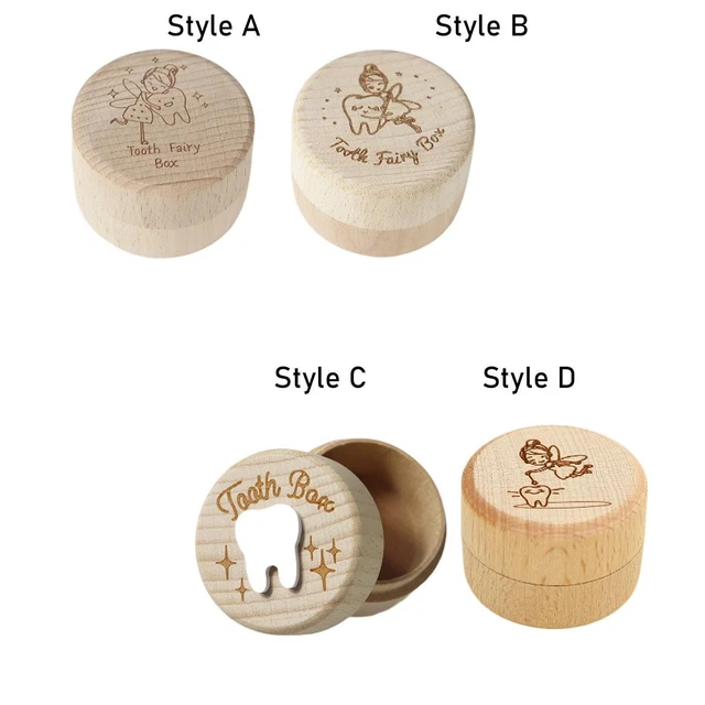 TOOTH FAIRY BOX, First Collection Memorial Box Wooden Baby Box, $16.04 ...