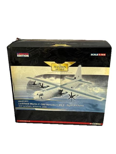 CORGI AA31311 LOCKHEED Hercules C-130J Mk.5 ZH885 1/144 diecast mint ...