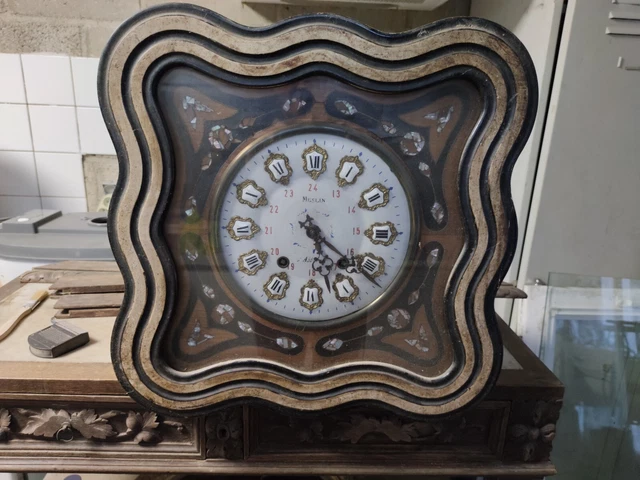 TRÈS BELLE HORLOGE Carillon carré ancien Estampillé Meslin Abbaretz EUR 30,00 - PicClick FR