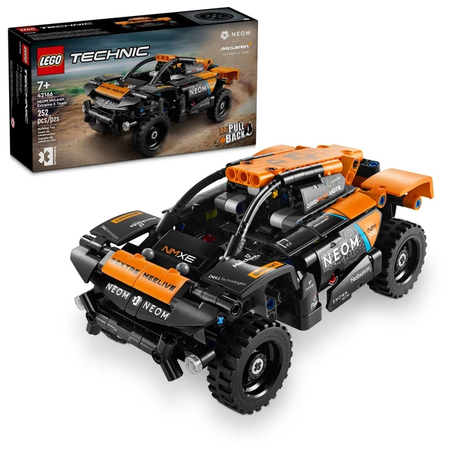 LEGO TECHNIC NEOM McLaren Extreme E Race Car, Off-Road Pull Back Car ...