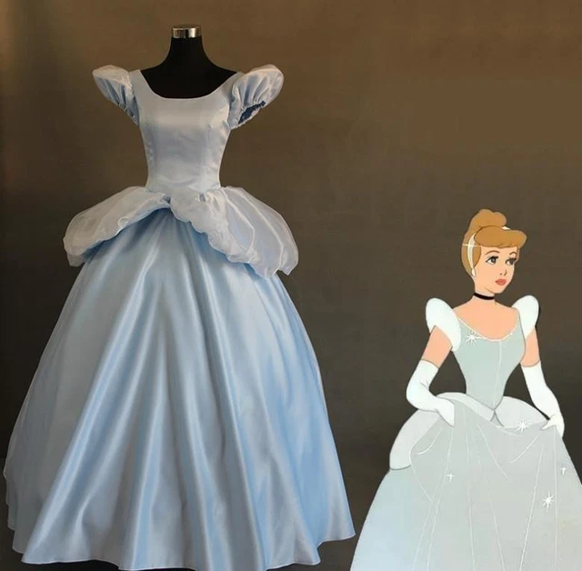 CINDERELLA DRESS UP Deluxe Princess Ball Gown Adult Fairytale Costume ...