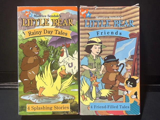 NICK JR LITTLE Bear Friends & Rainy Day Tales VHS Movie Nickelodeon 8 ...