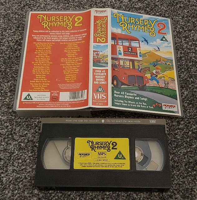 NURSERY RHYMES 2 Pickwick Video Pal Vhs Video Kids Children £12.00 ...