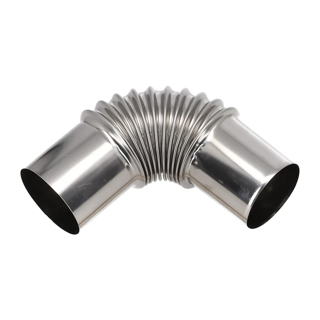 STAINLESS STEEL 90 Degree Elbow Chimney Multi-Fume Furnace Tube Outdoor ...