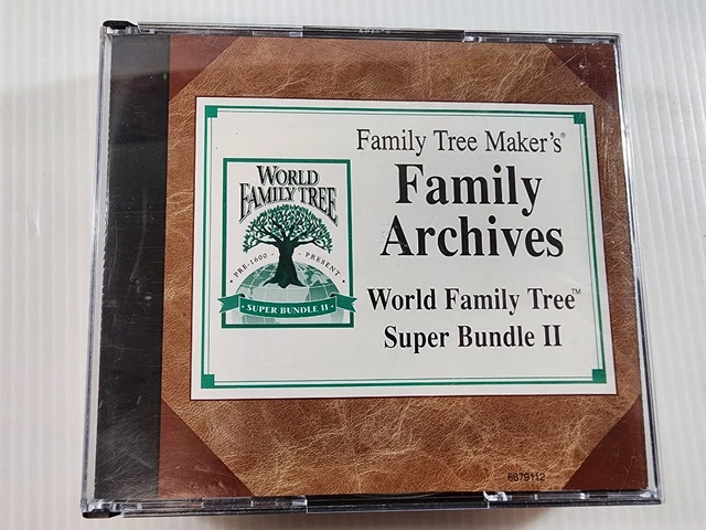 FAMILY TREE MAKERS Family Archives World Family Tree Super Bundle II ...