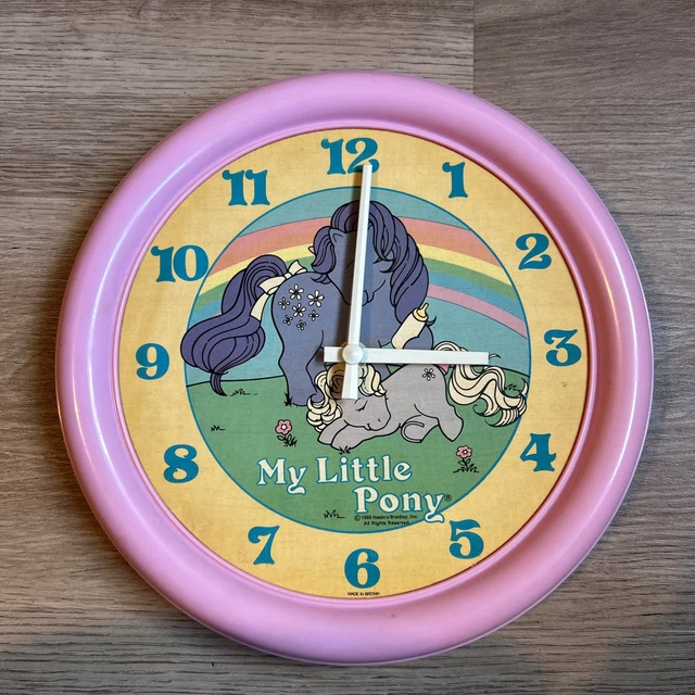MY LITTLE PONY Vintage Wall CLOCK 1980s HASBRO - WORKING £47.52 ...