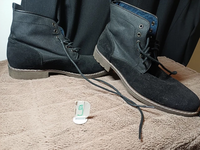 TOPMAN BLACK SUEDE Chukka Ankle Rook Boots (55002985) Size UK 7, EUR 41 ...