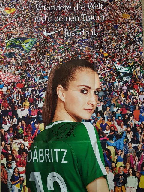 SARA DÄBRITZ POSTER 59 x 84 cm riesig DFB Frauen EM 2022 WM 2023 ...
