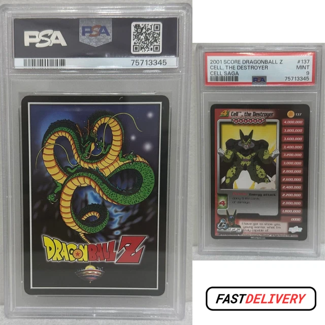 DBZ 2001 SCORE Dragonball Z Cell, The Destroyer Cell Saga #137 Mint 9 ...