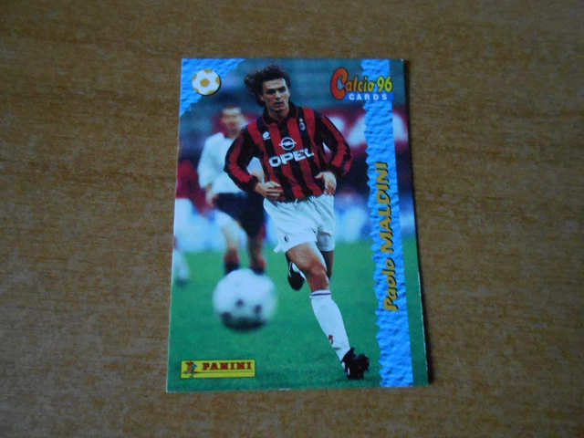 FIGURINA CALCIO CARDS PANINI 1996-MILAN-PAOLO MALDINI EUR 4,00 ...
