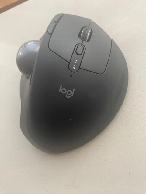 LOGITECH LOGI MX ERGO Wireless Trackball Mouse w Tilt Plate Ergonomic ...