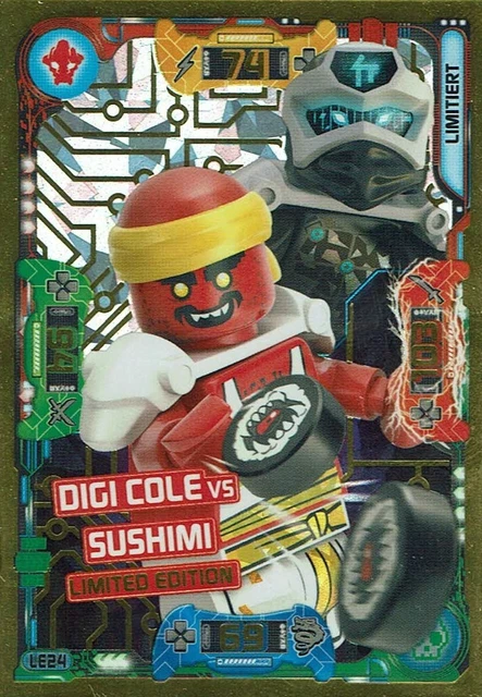 LEGO NINJAGO SÉRIE 5 TCG Cartes à Échanger Edition Limitée Le 24 Digi ...