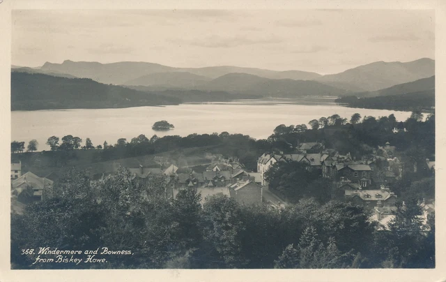 PC42150 WINDERMERE AND Bowness from Biskey Howe. RP. B. Hopkins EUR 9 ...